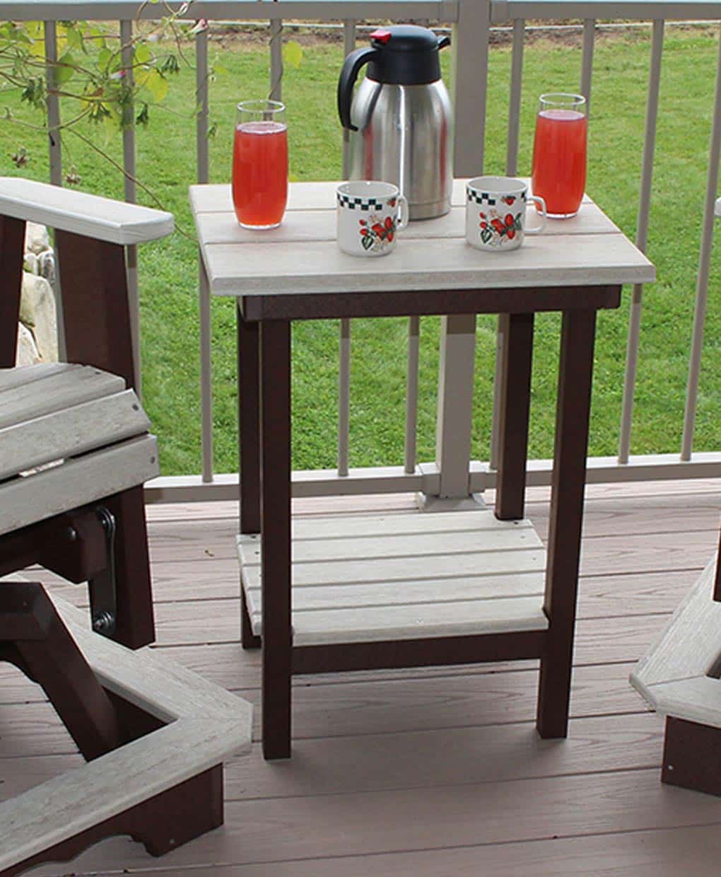 Poly 28 in. High End Table